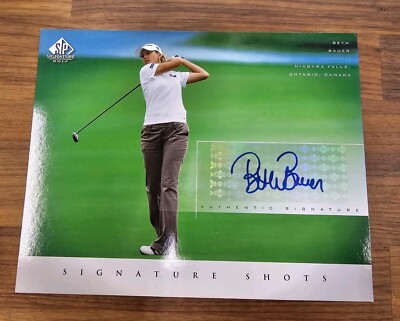 Beth Bauer Autograph Photo 8x10 Upper Deck Signed Lpga Auto Golf | eBay