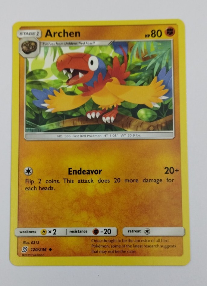 Pokemon TCG *Archen* 120/236 Unified Minds Uncommon Non-holo | eBay