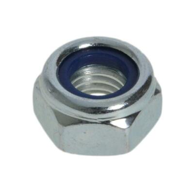 Pack of 30 Zinc Silver Nyloc Nut M33 x 3.50p Metric DIN985 Nylon Insert ...
