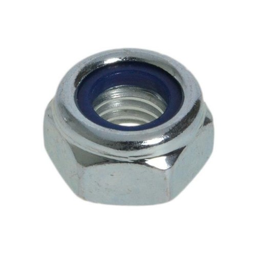 Pack of 30 Zinc Silver Nyloc Nut M33 x 3.50p Metric DIN985 Nylon Insert ...