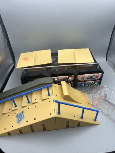 Tech Deck Skate Park Lot Ramps Rails Stairs Boxes Skateboards | eBay