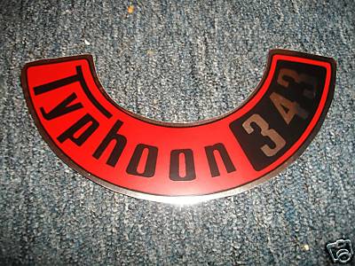 1967 AMERICAN MOTORS AMC TYPHOON 343 AIR CLEANER DECAL | eBay