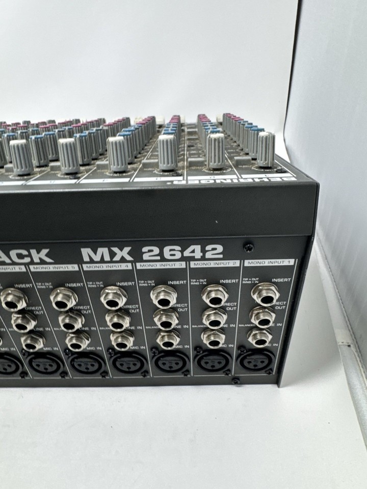 Behringer Eurorack MX2642 Mixer 26-Input 4-Bus Mixing Console | eBay