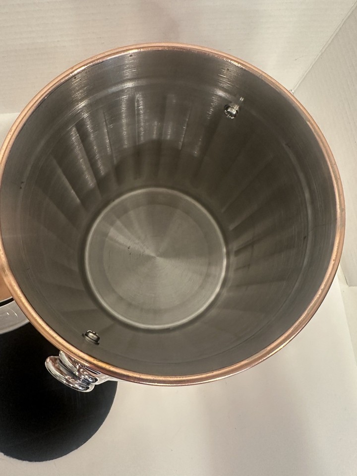 COPPER COMPOST BIN WITH LID 1.3 GALLON CHARCOAL FILTER COUNTERTOP ...