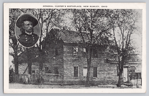 New Rumley Ohio 1940 Postcard General Custer's Birthplace | eBay