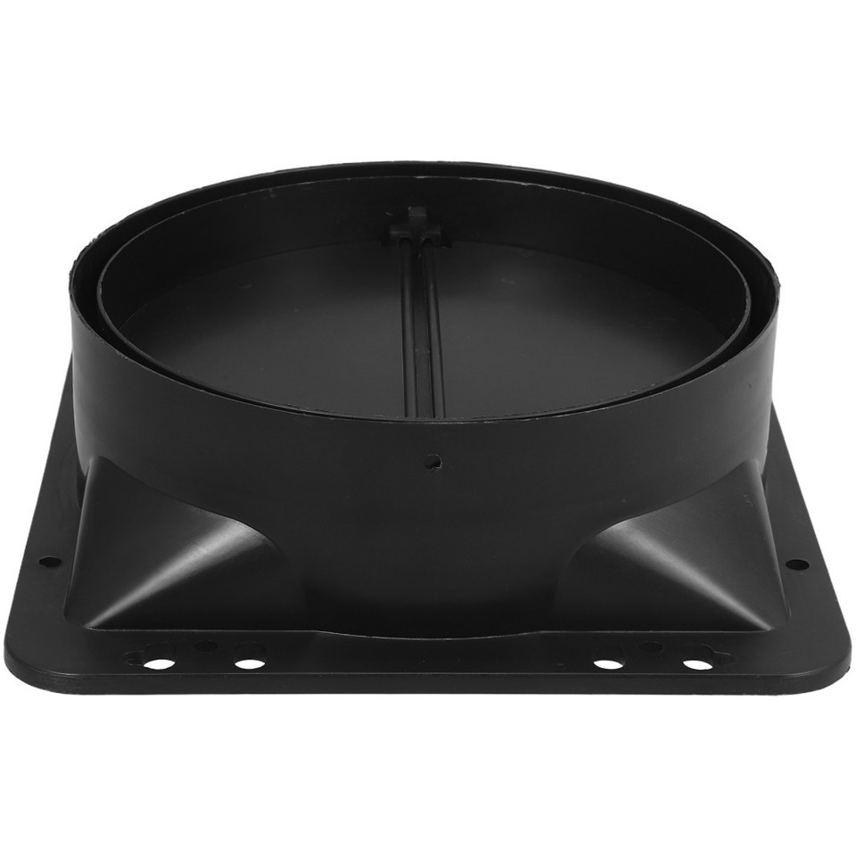 Kitchen Exhaust Vent Non Return Valve Range Hood Check Valve Black ABS ...