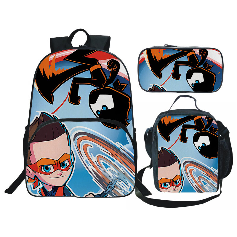 Ninja Kidz Backpack Shoulder Bags Pencil Box Case 3pcs/Set Kids ...