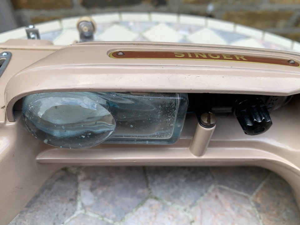 VINTAGE SINGER 404G SLANT SEWING MACHINE - SPARES OR REPAIR | eBay UK