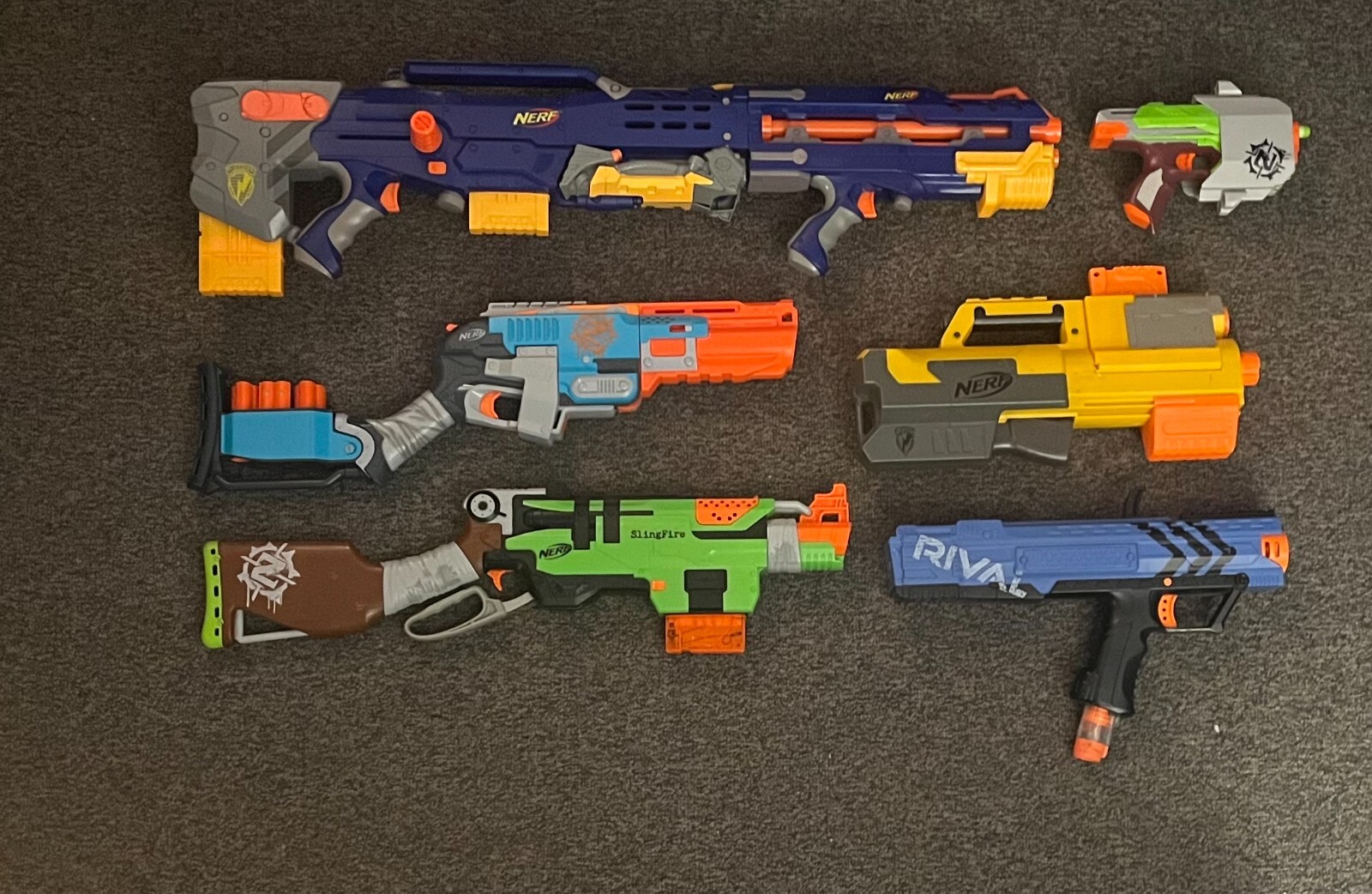 Lot of 18 Used Nerf Guns, darts, and attachments, $75 or best offer | eBay