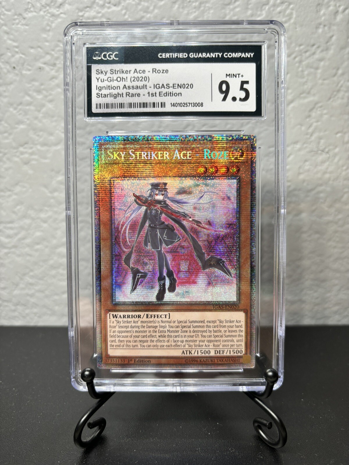 Yugioh Sky Striker Ace - Roze Starlight Rare CGC 9.5 1st Edition IGAS ...