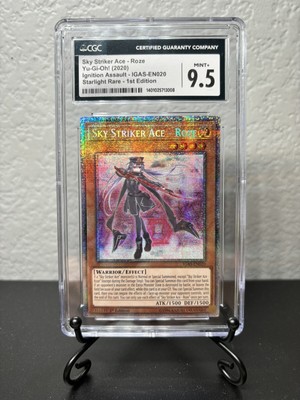 Yugioh Sky Striker Ace - Roze Starlight Rare CGC 9.5 1st Edition IGAS ...