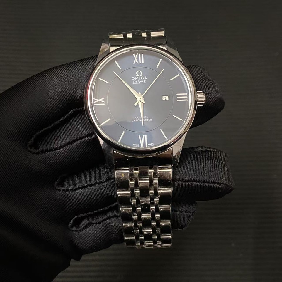 OMEGA De Ville Prestige 424.10.37.20.01.001 Coaxial Automatic Men's ...