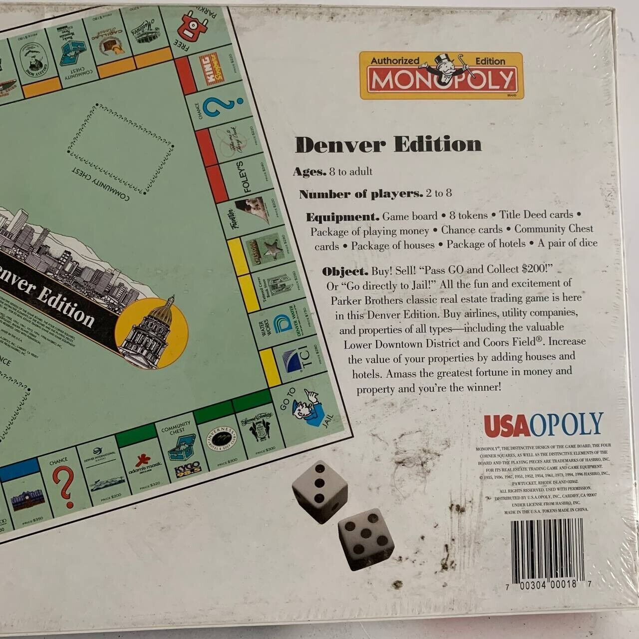 Vintage Monopoly Denver "The Mile High City" Edition 1996 Board Game ...