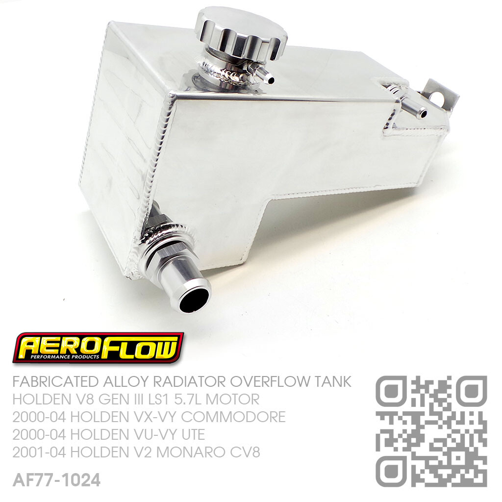 AEROFLOW ALLOY RADIATOR OVERFLOW TANK V8 LS1 5.7L [HOLDEN VU-VY ...