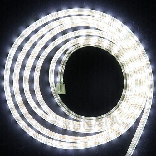 RGB LED Strip Lights 220V 240V 5050 SMD Rope Tape Waterproof IP67 UK ...