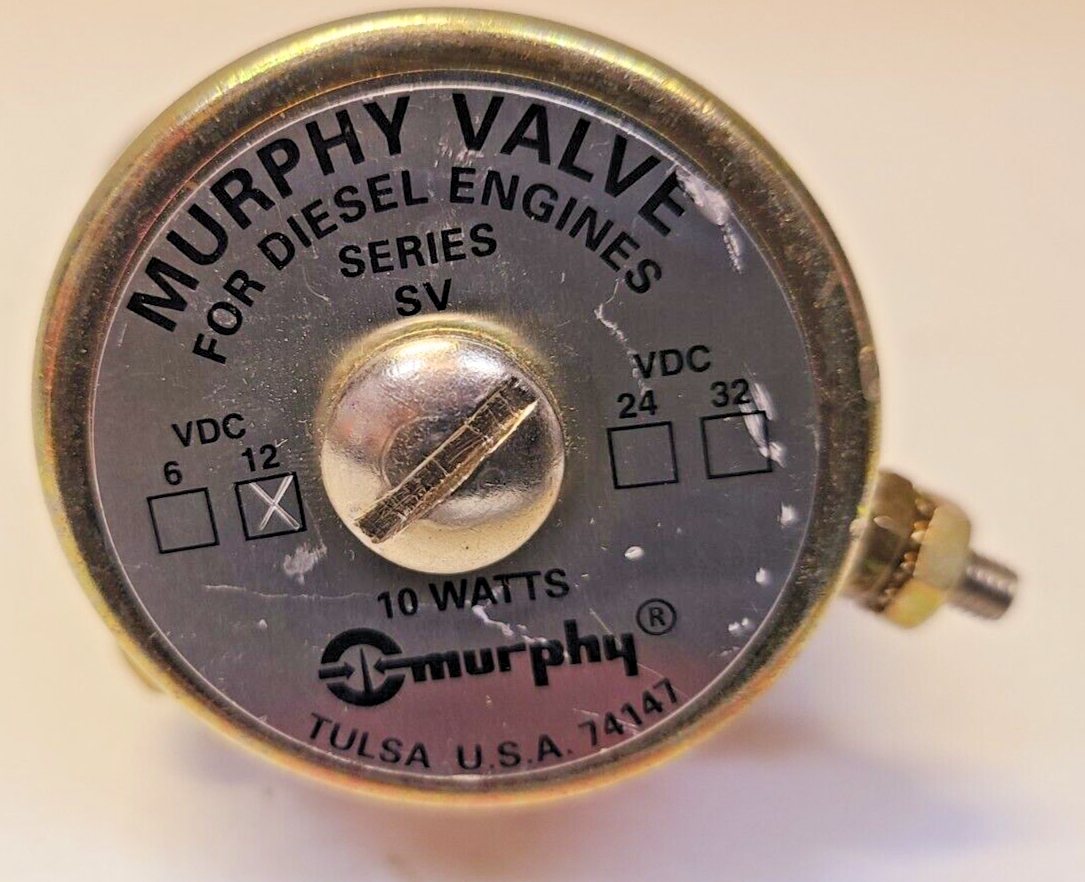 Murphy Valve Diesel Fuel Shutoff Valve Model SV-12-4 | 55700215 | 12 ...
