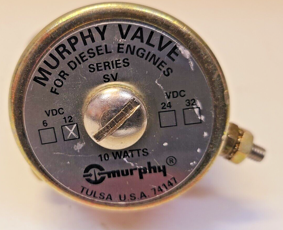 Murphy Valve Diesel Fuel Shutoff Valve Model SV-12-4 | 55700215 | 12 ...