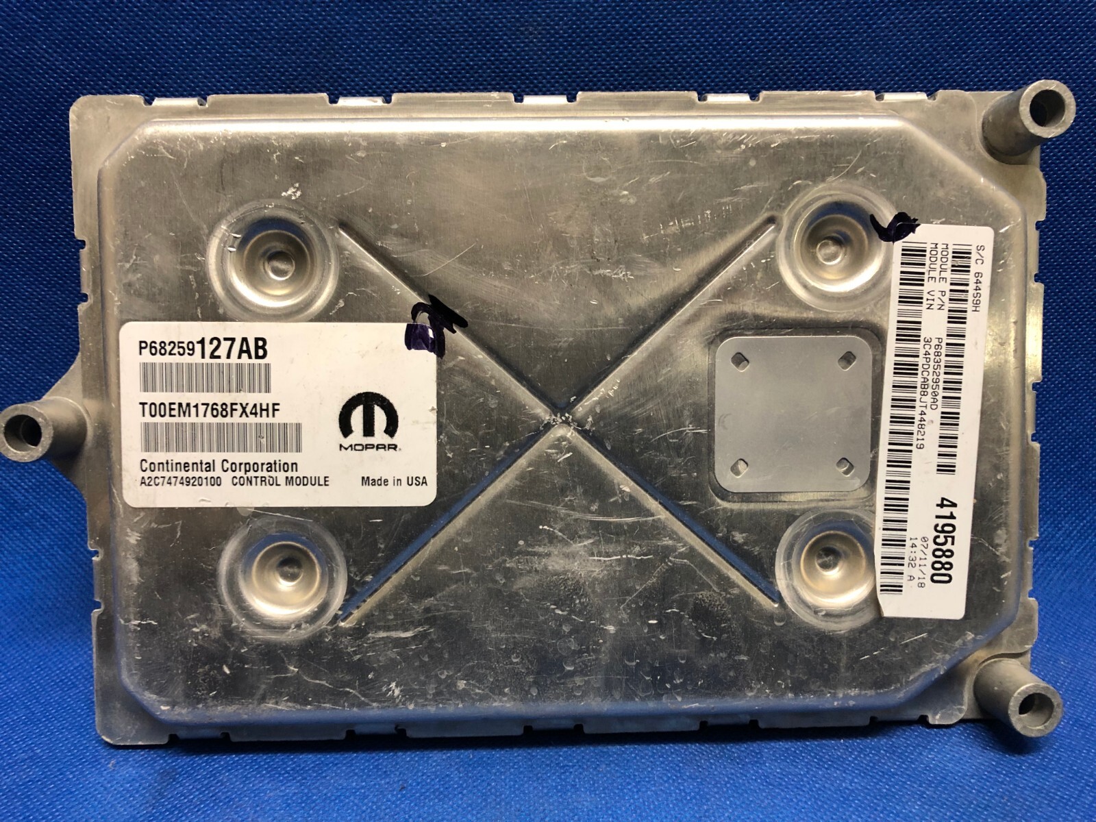 VIN REFLASHED PLUG & PLAY 18 DODGE JOURNEY 2.4 AT ECU ECM PCM MODULE ...