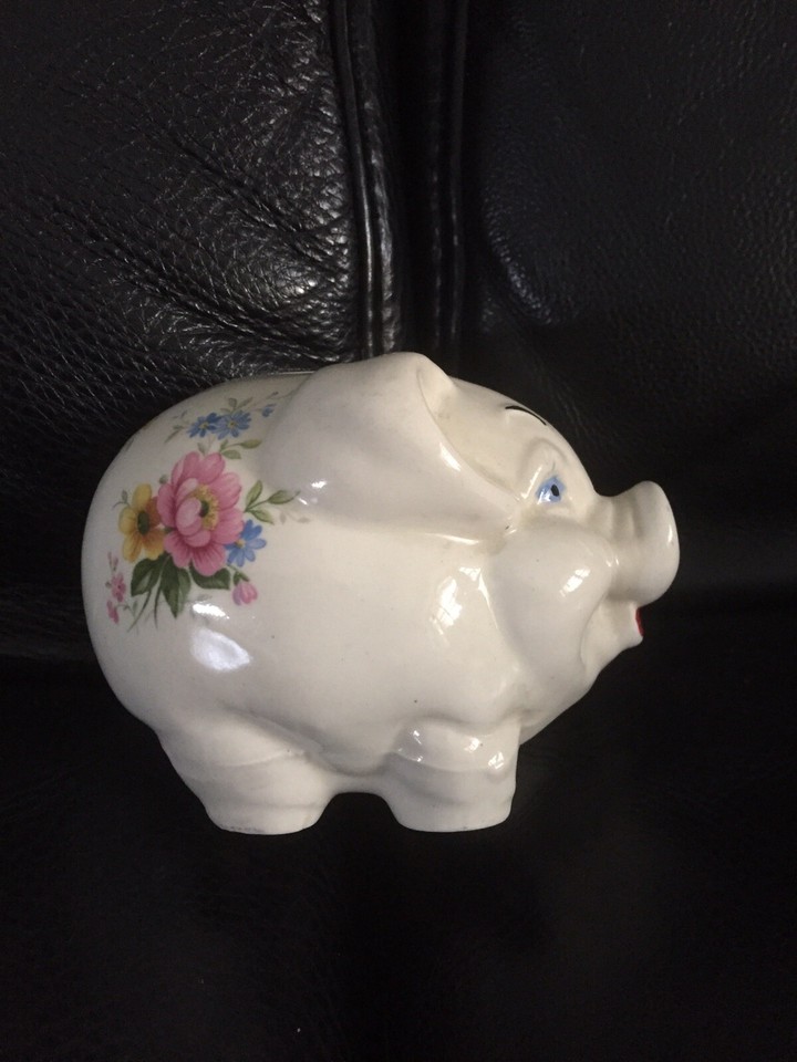 Vintage 1960's China Pig Money Box 4.5 inch Piggy Bank | eBay UK