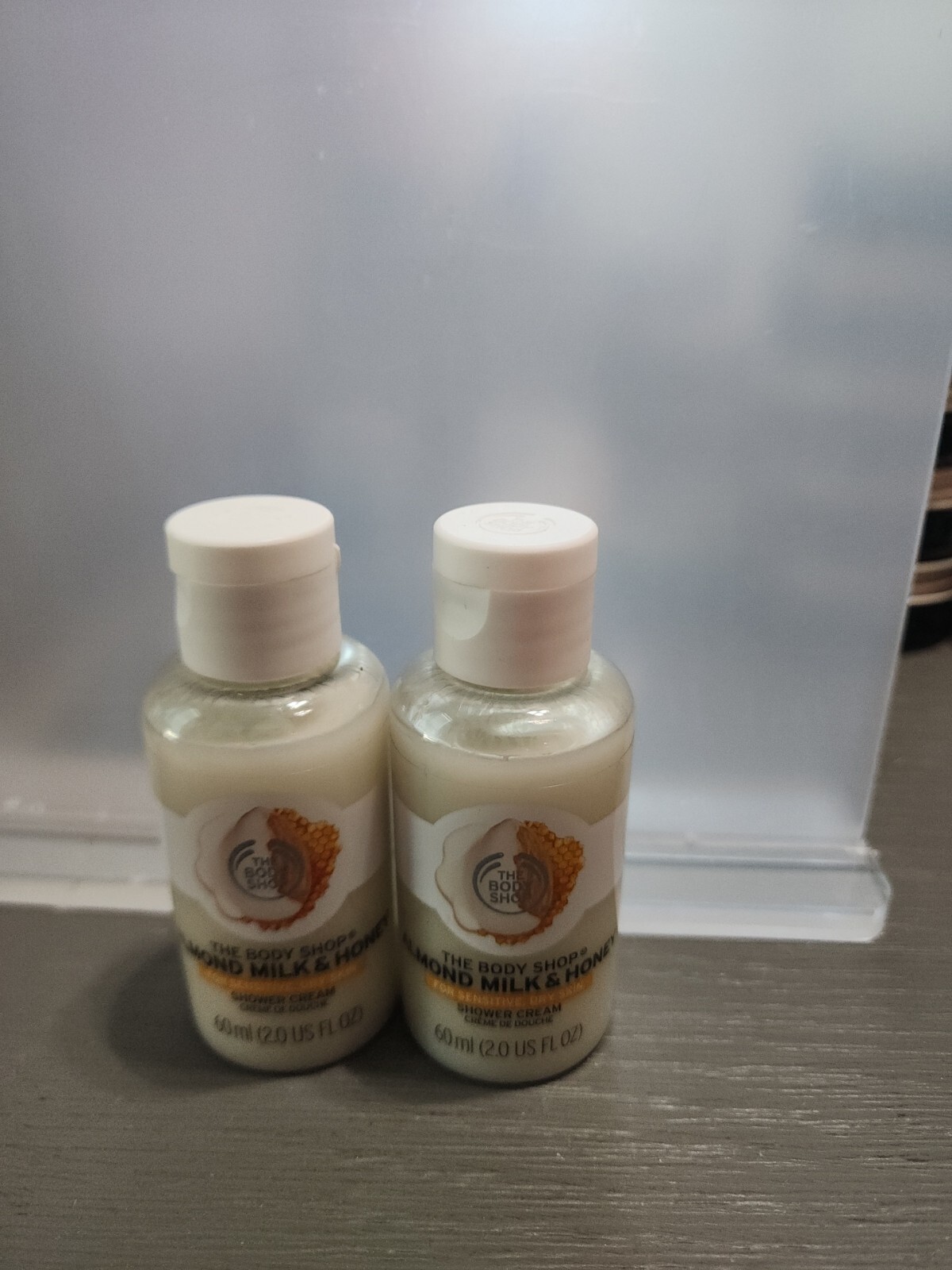 The Body Shop Travel Size Shower Cream Almond Mlik & Honey 2 Pack | eBay