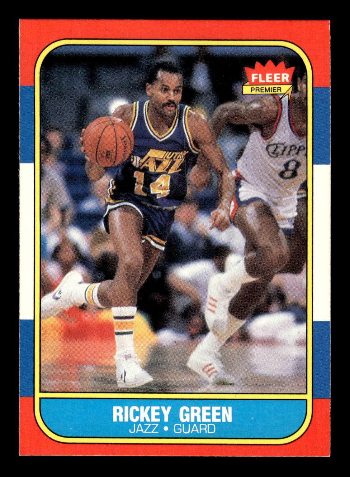 Rickey Green 1986-87 Fleer #39 Utah Jazz | eBay