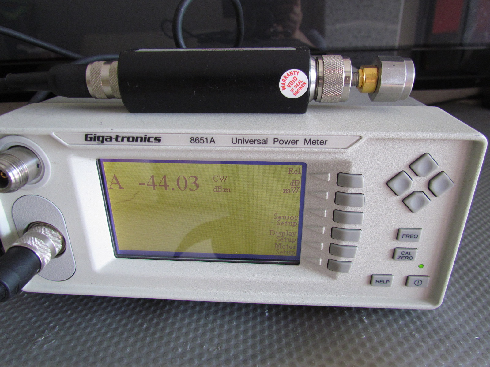 Gigatronics 8651A Power Meter & 80303A sensor 50MHz-26.5GHz Giga ...