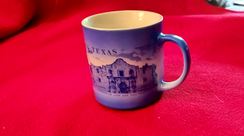 The Alamo Coffee Mug San Antonio Texas Remember The Alamo Blue Coffee ...