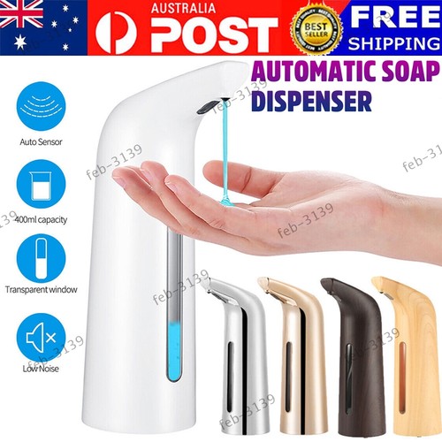400ml Automatic Soap Dispenser Liquid Touchless Handsfree IR Sensor ...