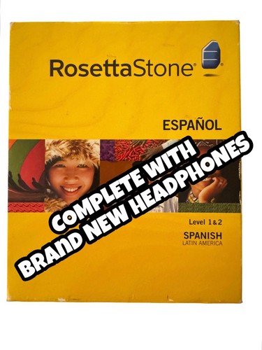 Rosetta Stone Spanish Levels 1 & 2 Latin America Version 3 Español ...