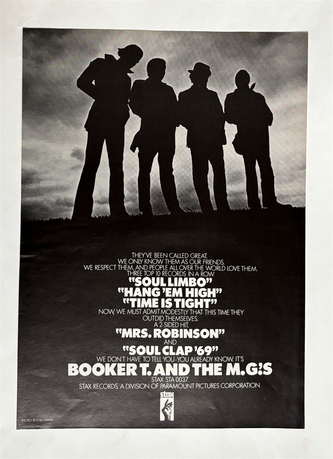 Booker T. And The M.G.'s Soul Limbo 1969 Short Print Poster Type Ad Promo Advert | eBay
