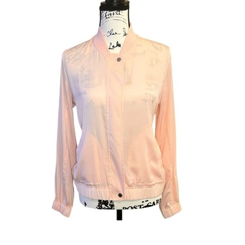Juicy Couture Zip Up Light Pink Jacket Lightweight B24 Women Size Small ...