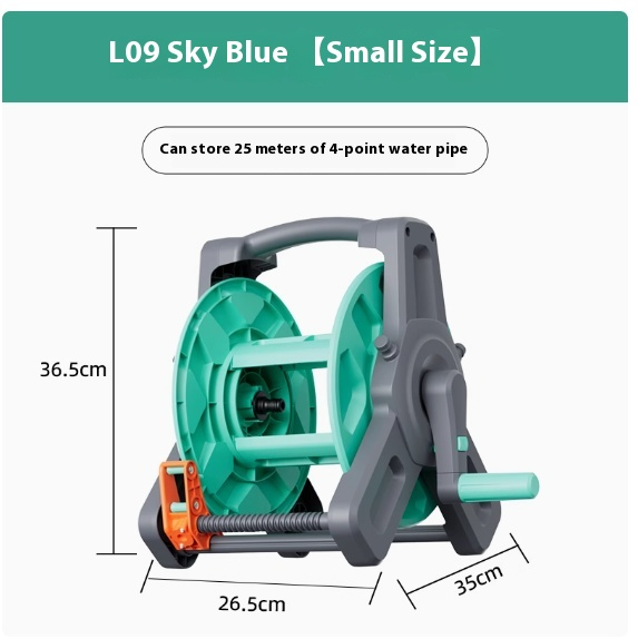 Portable Auto-Rewind Hose Rack Hose Holder Automatic Hose Wrapper Hose ...