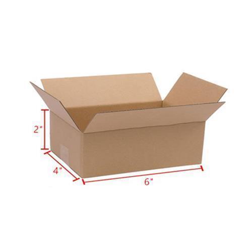 100 Pcs Box 6"x4"x2" Cardboard Packing Mailer Shipping Boxes Corrugated ...