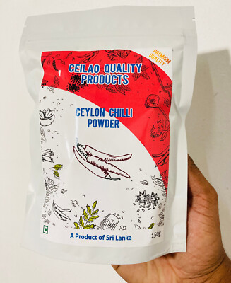 Ceylon Chilli Powder 150g Sri Lanka Premium 100% Natural Ceilao Quality ...