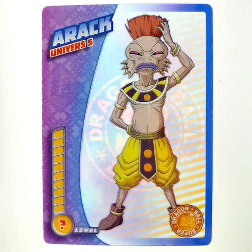 Carte Dragon Ball Super Trading Cards N°76 Arack Univers 5 Panini Fr | eBay