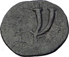 GAZA in JUDEA 2-1CenBC RARE Authentic Ancient Greek Coin ZEUS ...