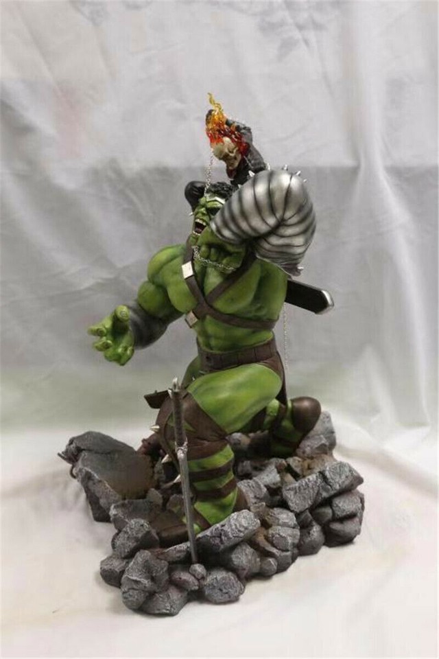 In Stock Hulk VS Ghost Rider Scene Model Statue Huge Figure Collection ...