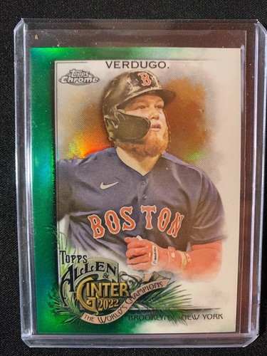 2022 Topps Allen & Ginter's Chrome Green Refractor /99 Alex Verdugo ...