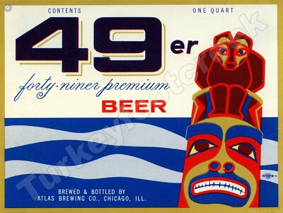 49er Beer Label 9" x 12" Metal Sign | eBay