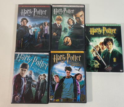 Harry Potter 5 DVDs - Wide Screen & Full Screen Editions | eBay