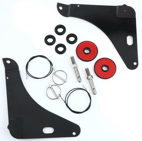 New Black Hood Pin Pins For 2008-2016 Dodge Challenger Kit Stainless ...