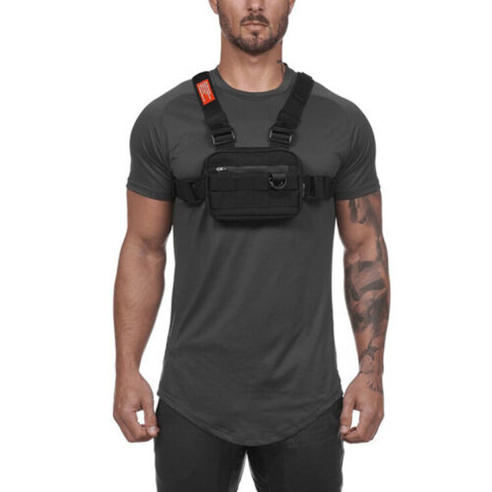 Tactical Combat Chest Rig Bag Front Pouch Recon Pack Sport Protective ...