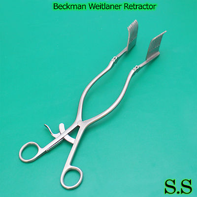 Beckman Weitlaner Retractor 12.5" 7x7 Prong Sharp Surgical Instruments ...