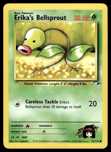 Pokemon TCG Gym Heroes #076/132 Erika's Bellsprout (76) LP | eBay