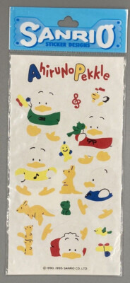 Vintage 1995 Ahiru No Pekkle Duck Sanrio Stickers Collectible | eBay