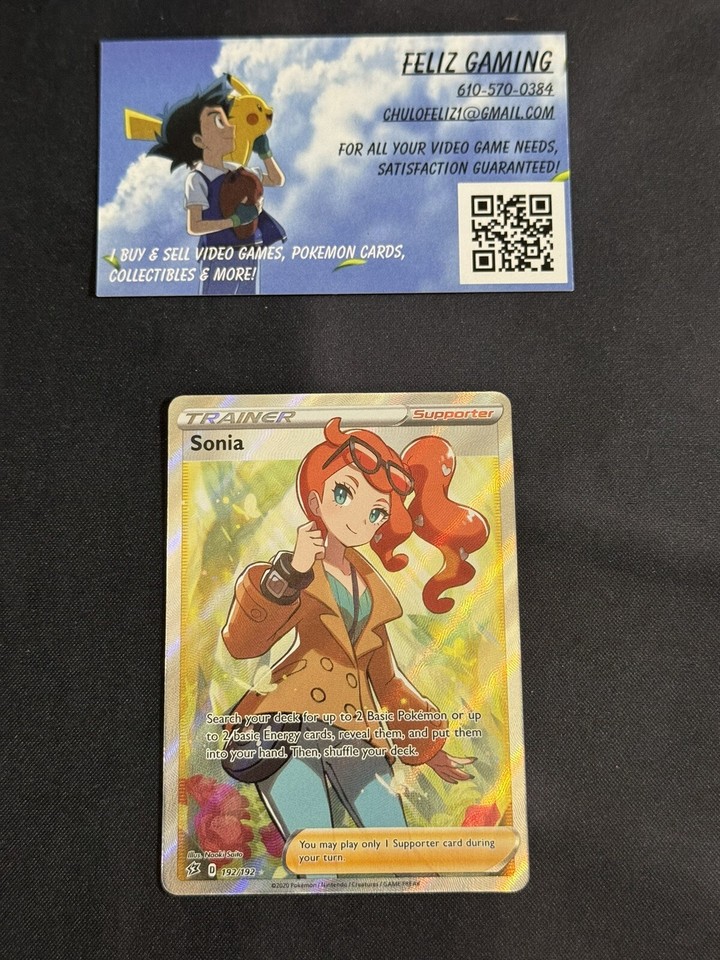Pokémon TCG Sonia Rebel Clash 192/192 Holo Rare Full Art NM+ | eBay