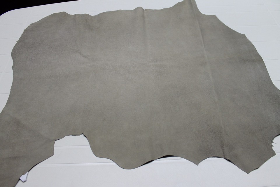 Italian thin Goatskin leather hide hides skins NATURAL KHAKI REPTILE ...