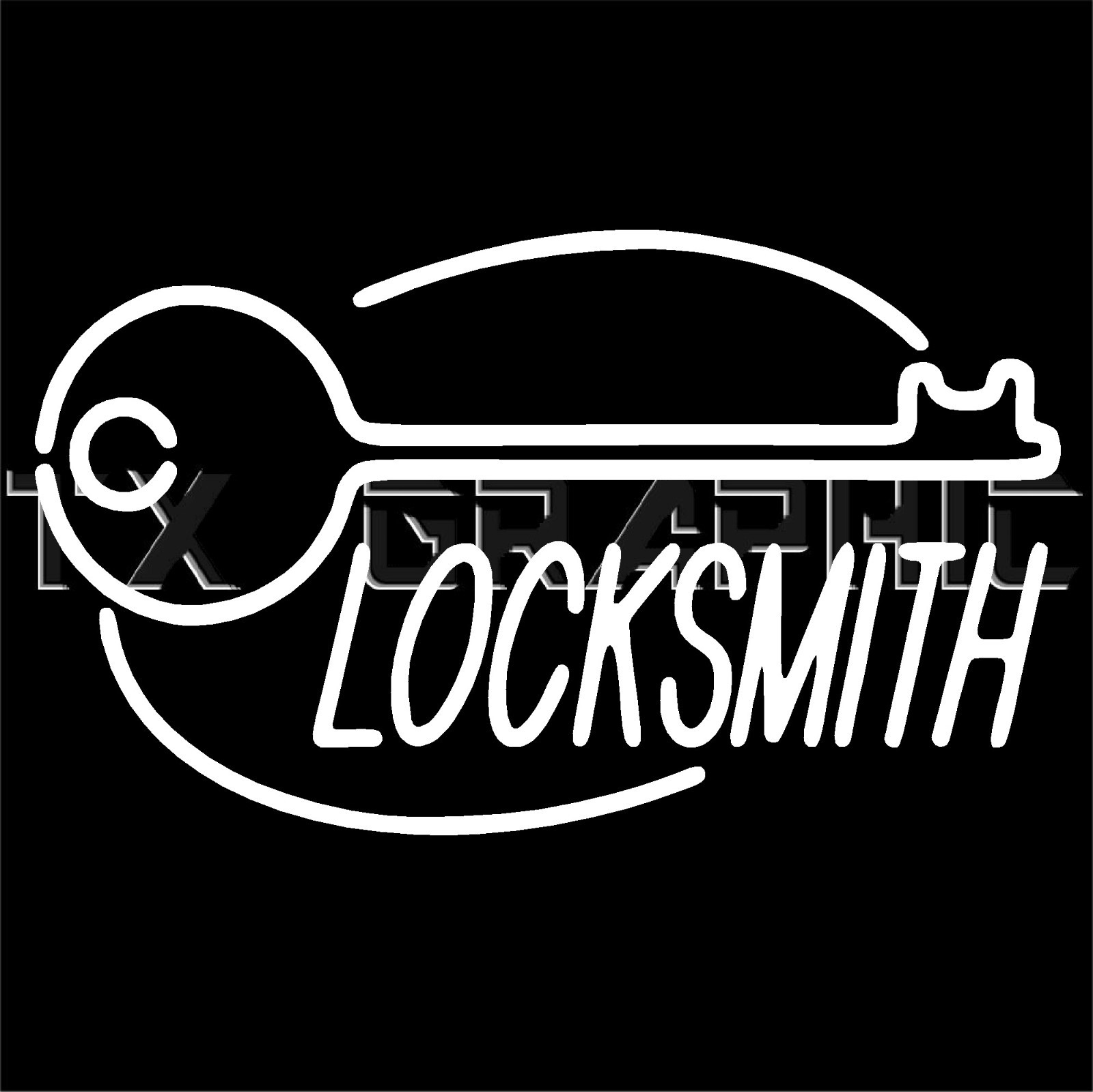 LOCKSMITH DECAL KEY LOCK SAFETY BOX UNLOCK BUSINESS VINYL SIGN STICKER ...