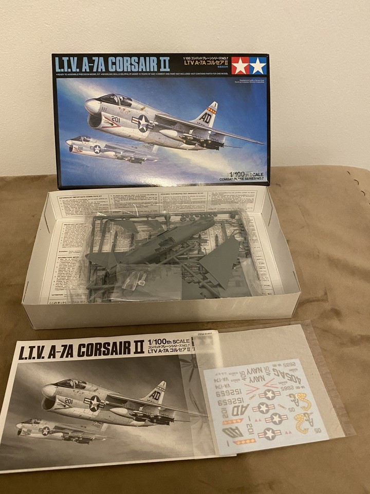 Tamiya LTV A7a Corsair II 1/100 Scale Model Kit 61607 | eBay UK