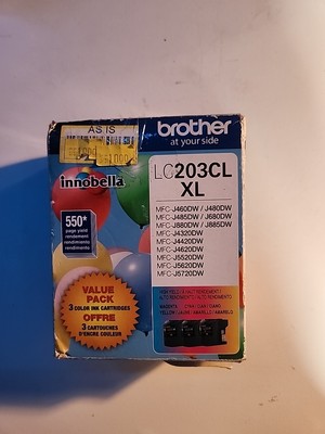 Genuine Brother LC203CL XL High Yield Ink Cartridges Sealed | eBay